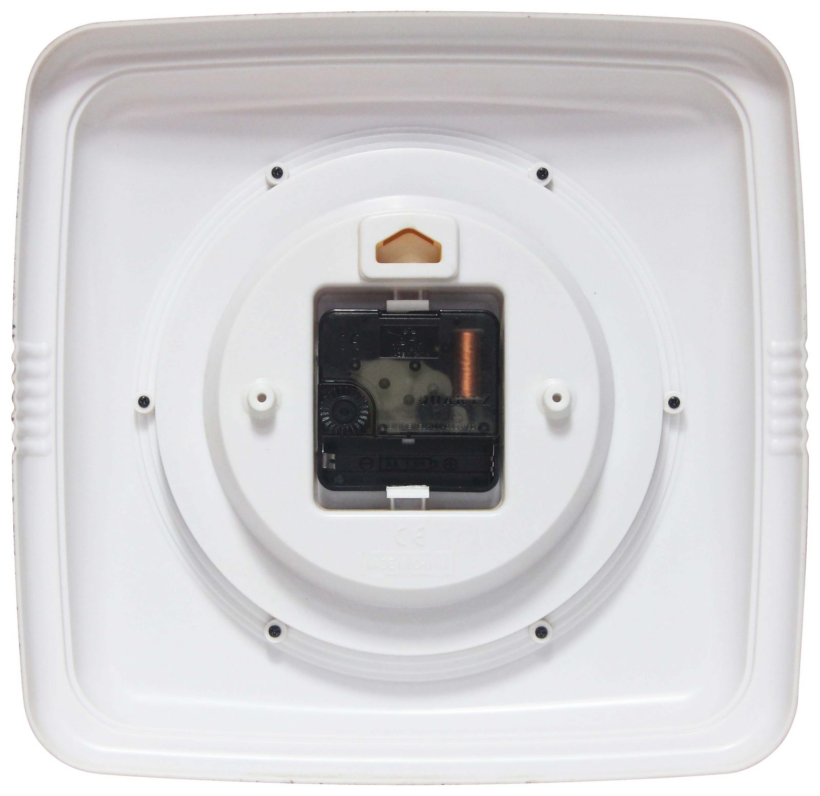 9.25 inch Square Retro Saffron; a Yellow Resin Wall Clock | Clock by Room