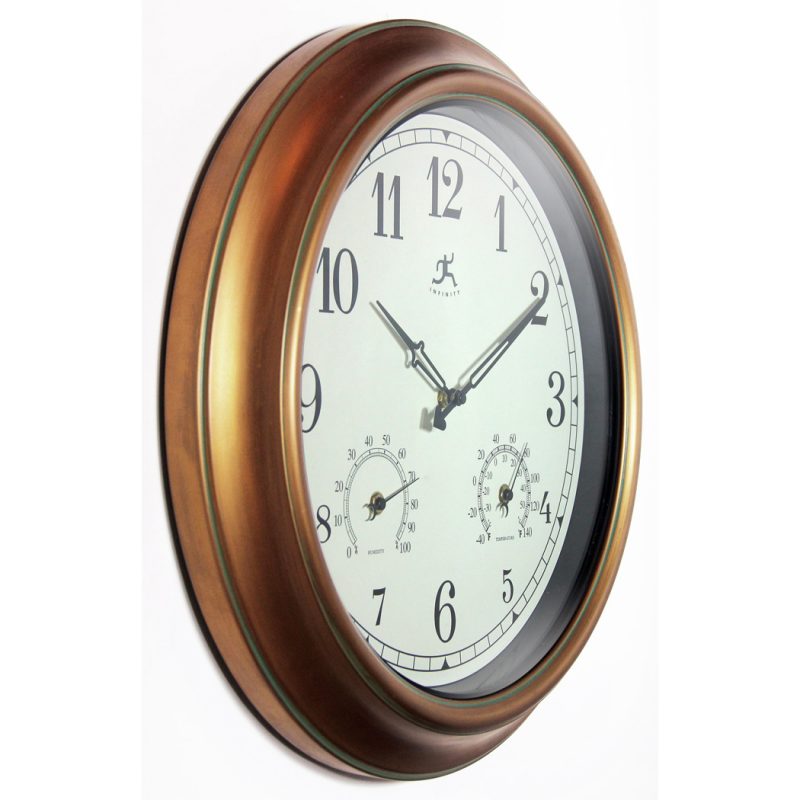 18 inch The Craftsman; a Gold Steel Wall Clock | Clock by Room