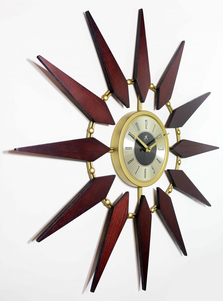30 inch Orion Mid-Century Walnut Wall Clock | Clock by Room