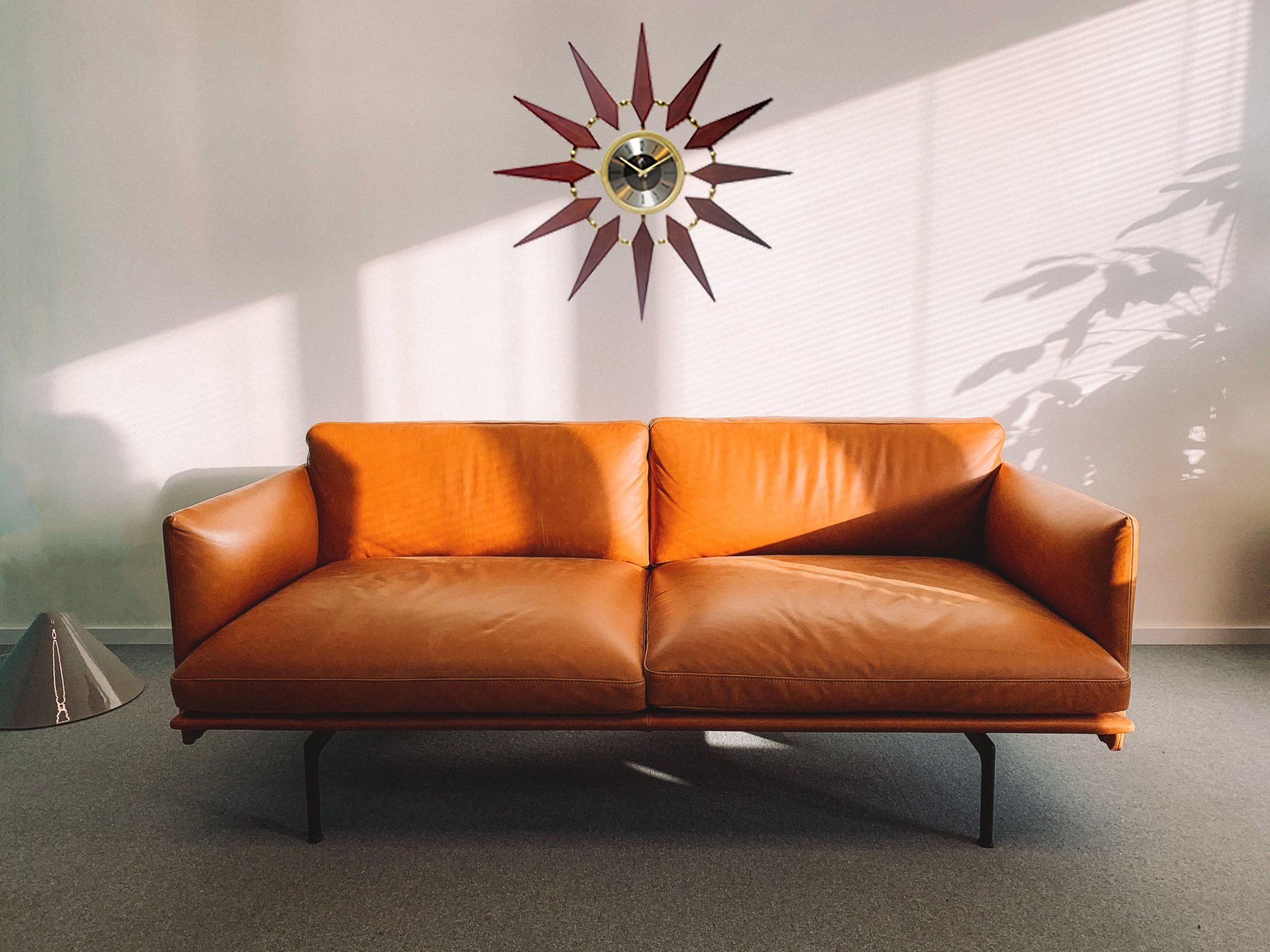 30 inch Orion Mid-Century Walnut Wall Clock | Clock by Room