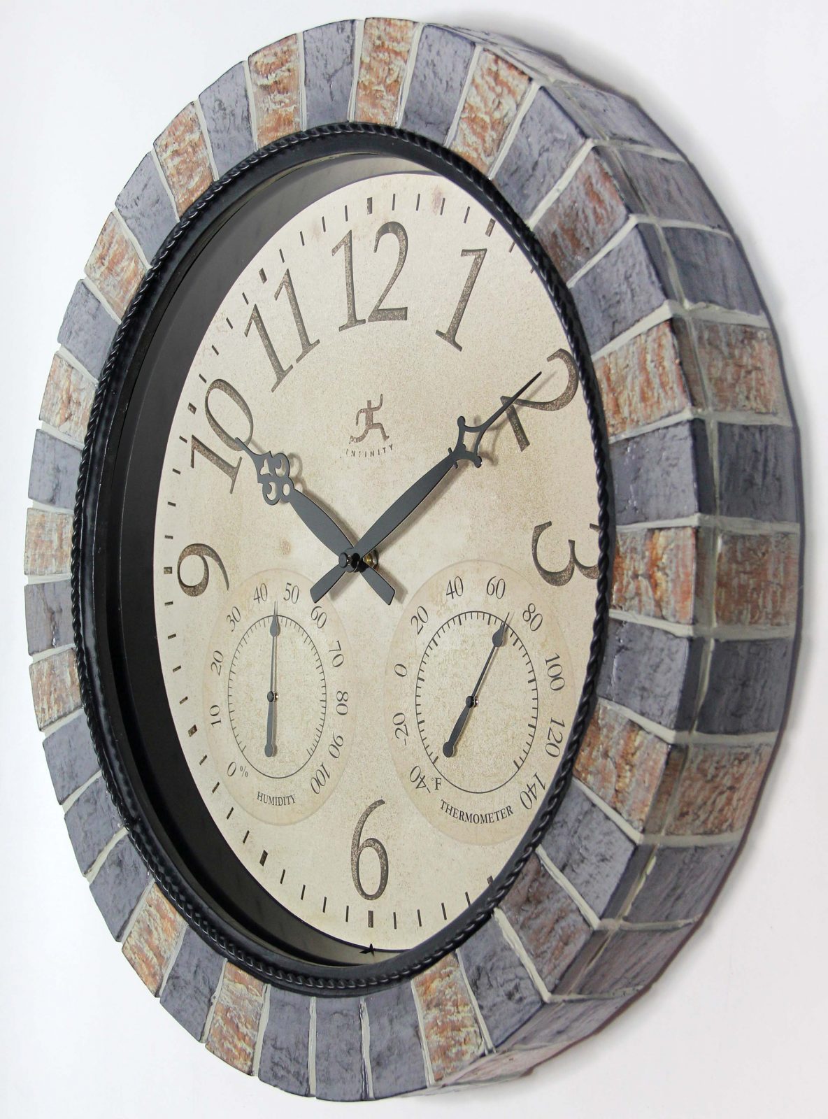 18 inch Inca II Slate-Look Resin Wall Clock | Clock by Room