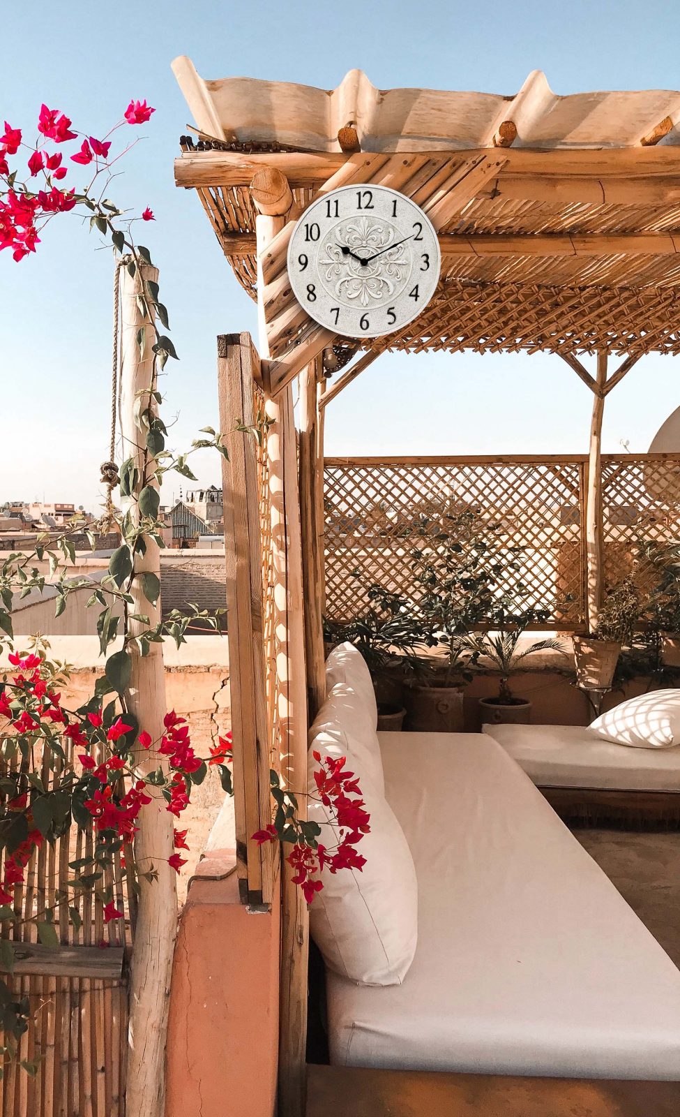 15 inch Blanc Fleur; Off-White Polyresin Wall Clock | Clock by Room