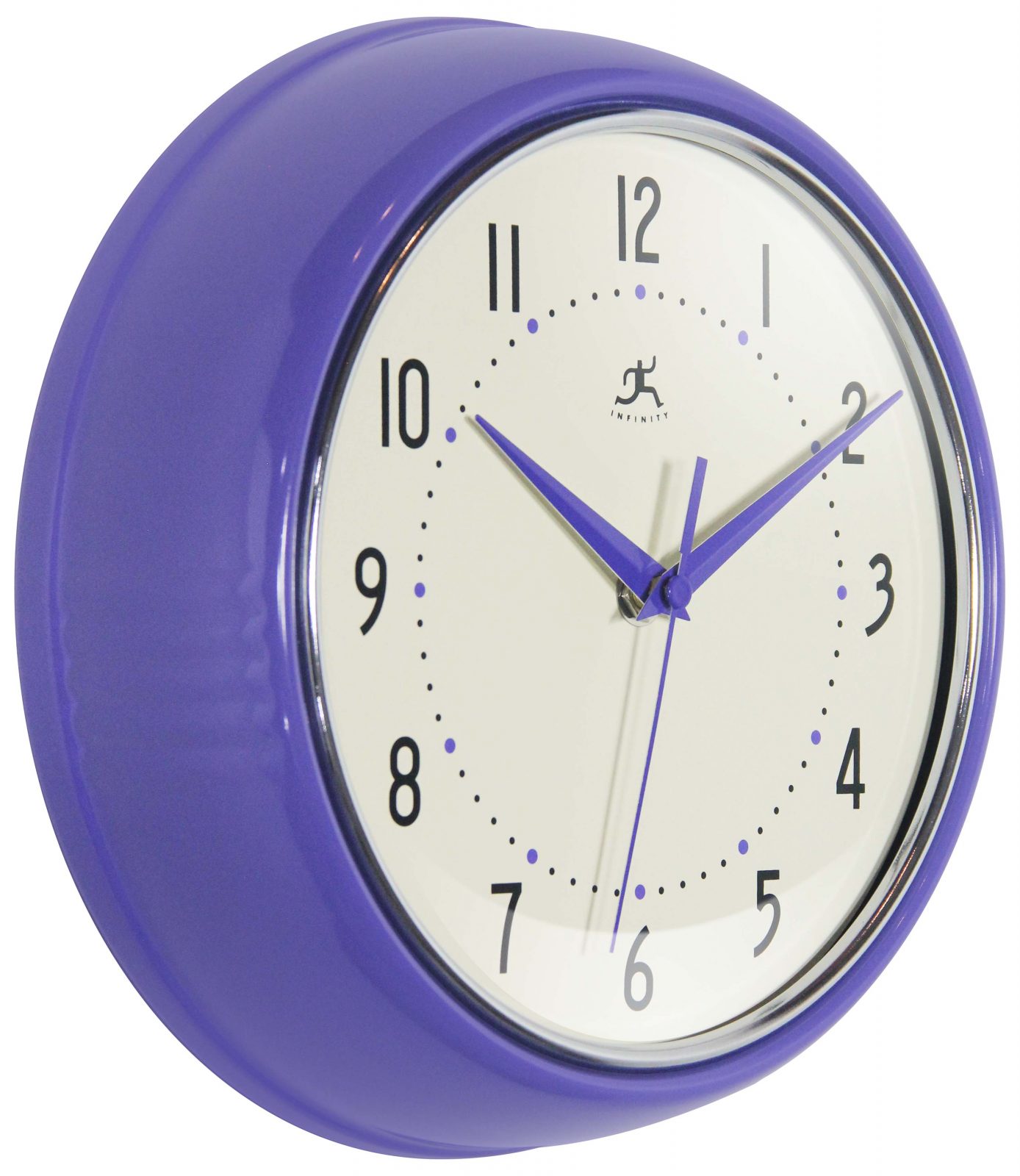 9.5 inch Retro Veri Peri; a Periwinkle Aluminum Wall Clock | Clock by Room