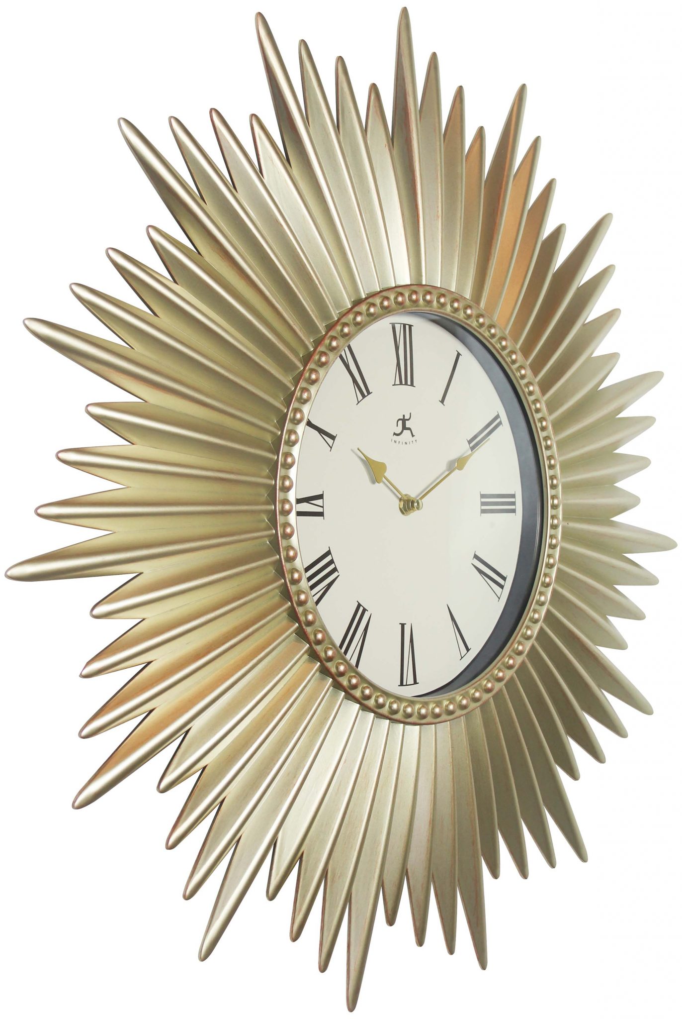 24 inch Sunburst; a Gold Resin Wall Clock | Clock by Room