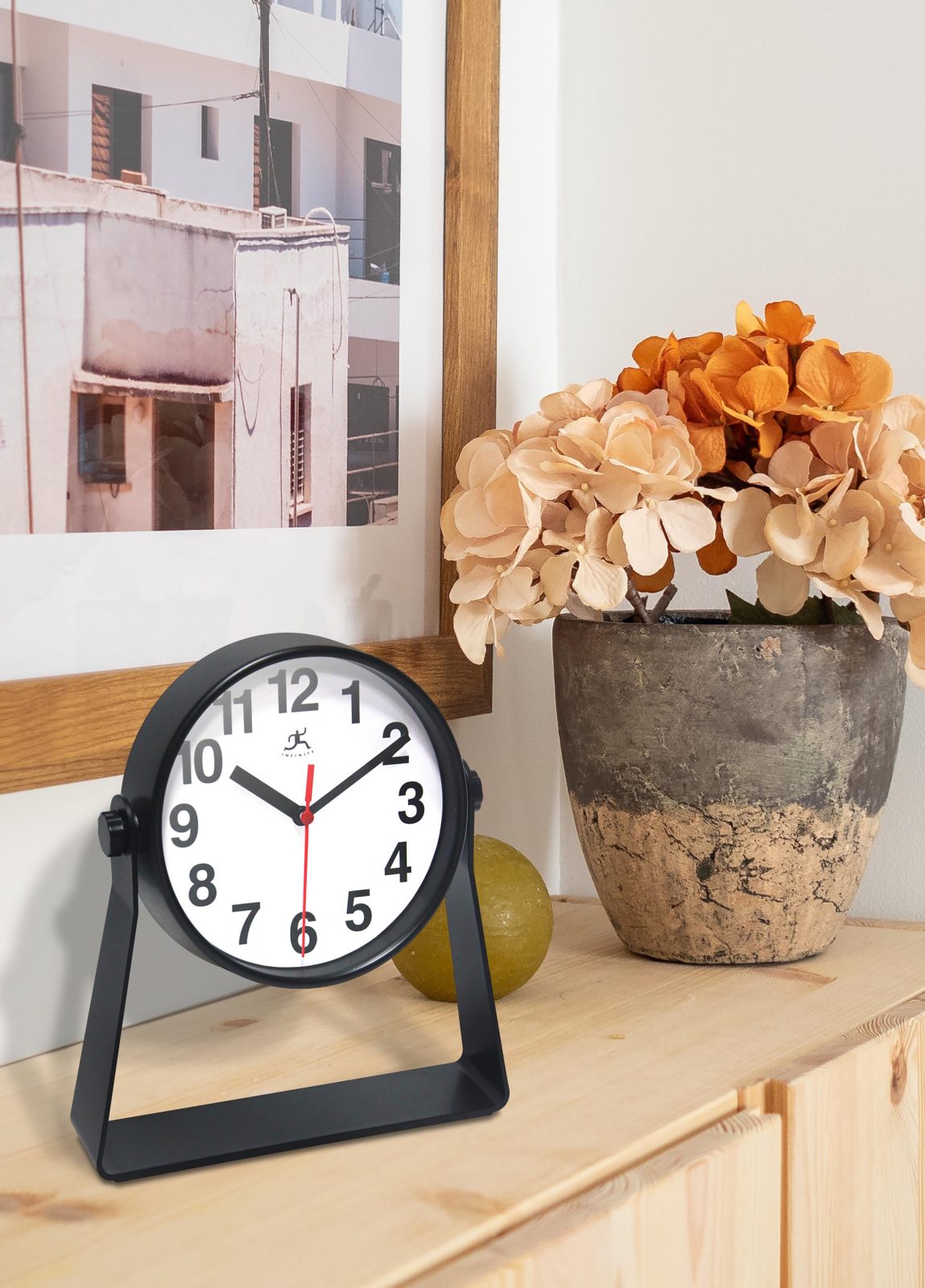 6 inch Stirrup; a Black Resin Desktop Clock | Clock by Room
