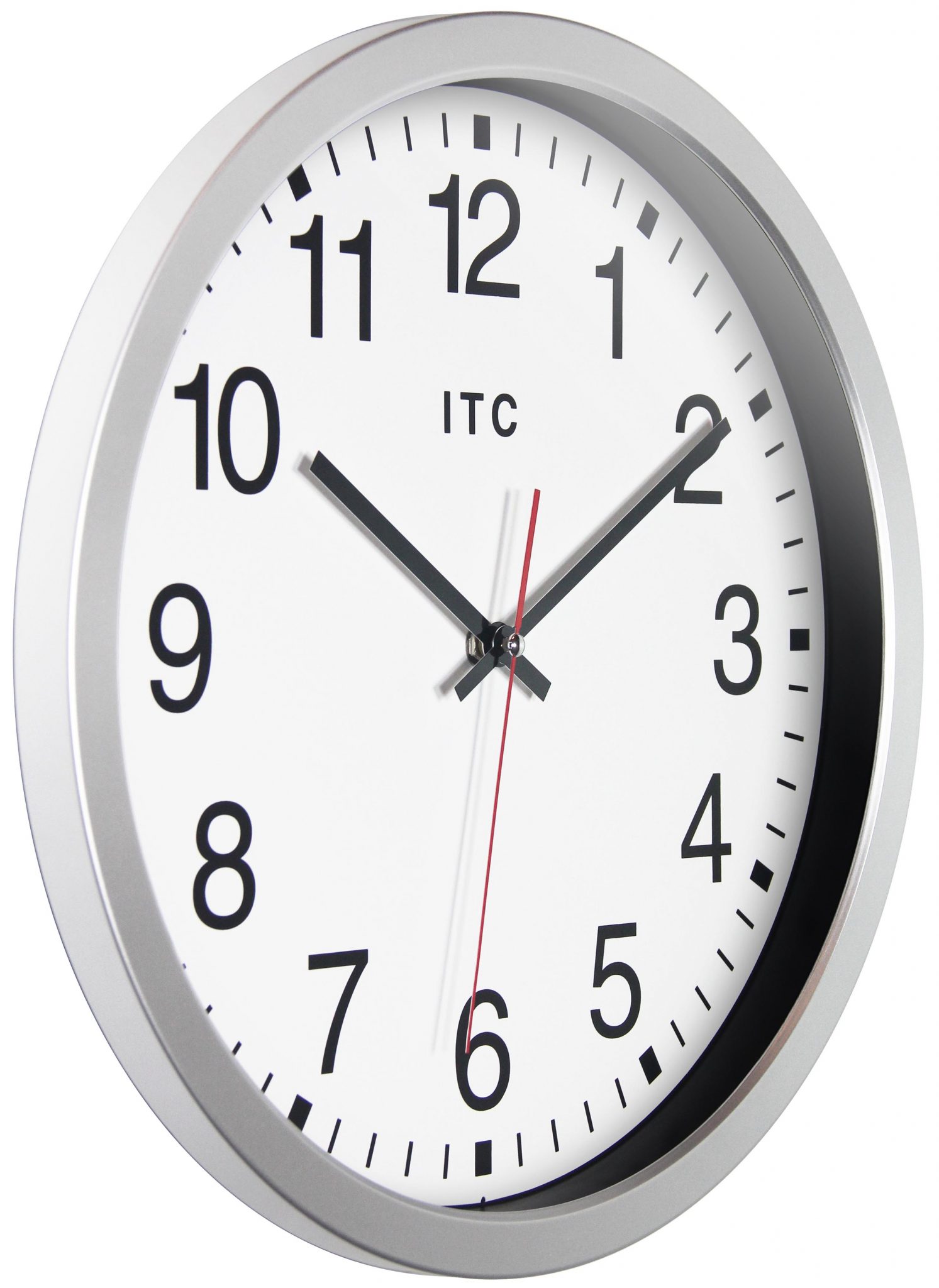 14 inch Obsidian; a Silver Resin Wall Clock | Clock by Room