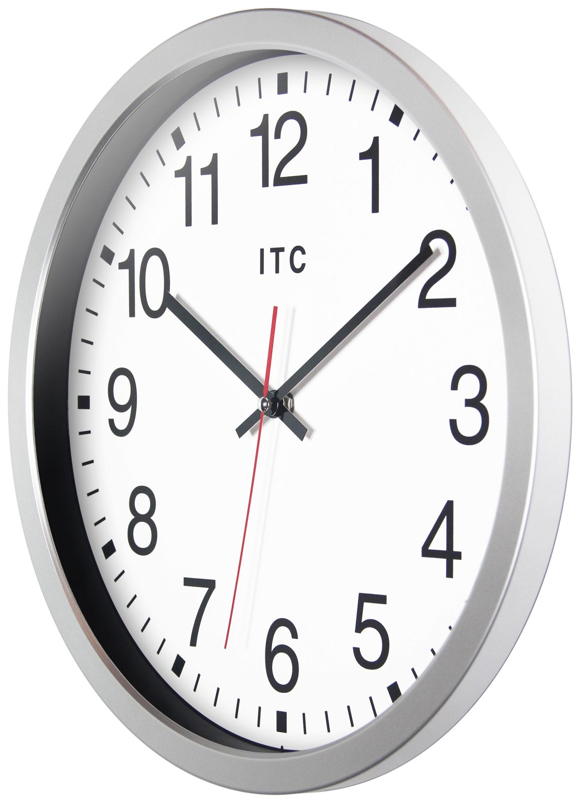 14 inch Obsidian; a Silver Resin Wall Clock | Clock by Room