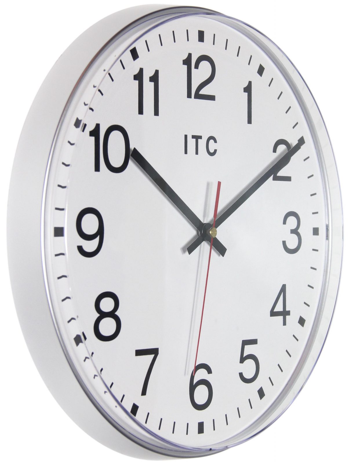 12 inch Prosaic; a Silver Resin Wall Clock | Clock by Room