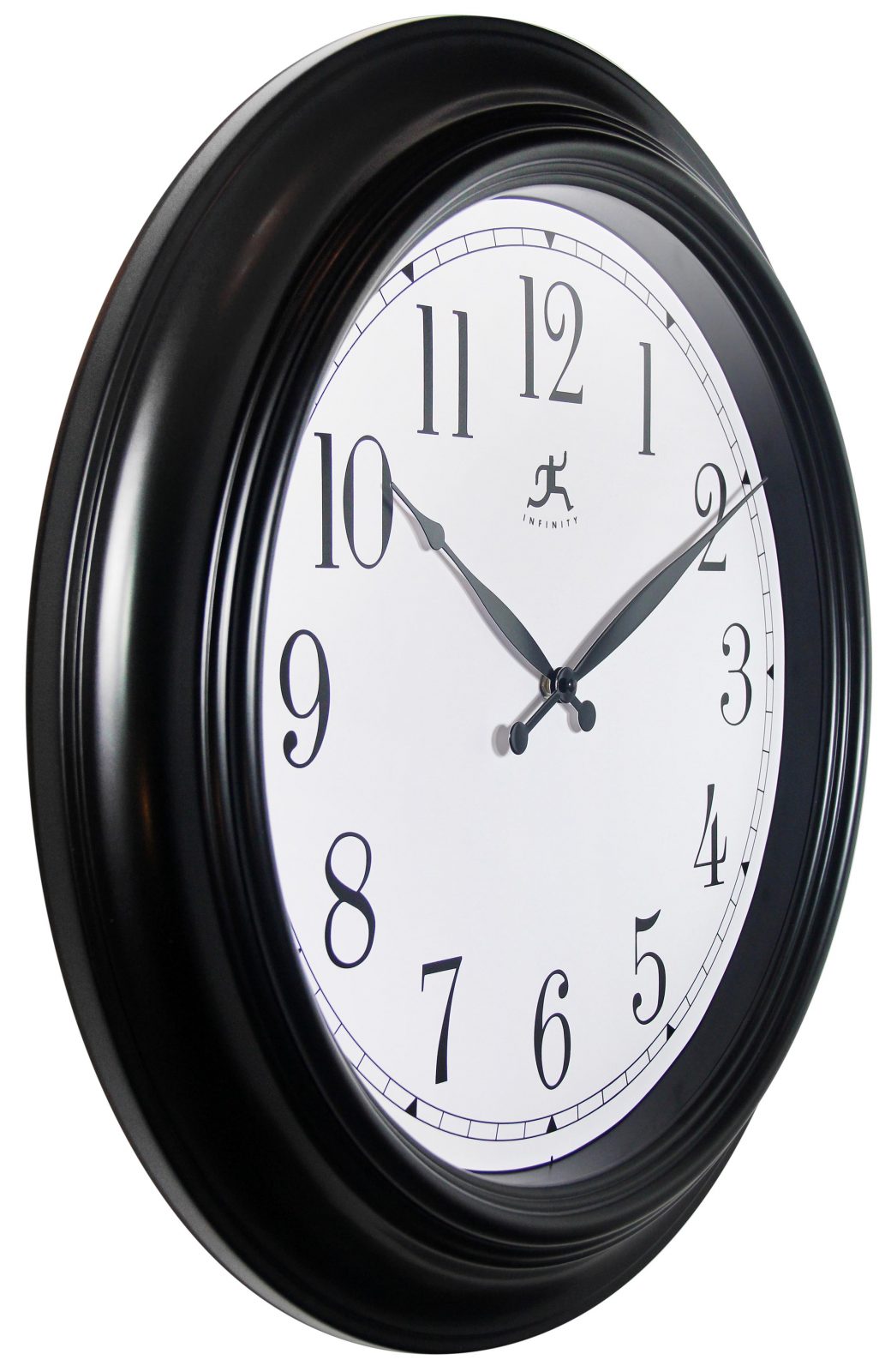24 inch Classic; a Black Plastic Wall Clock | Clock by Room