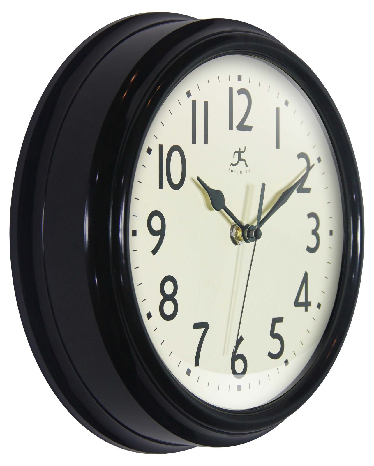 9.5 inch Nostalgic Black; a Black Plastic Wall Clock | Clock by Room