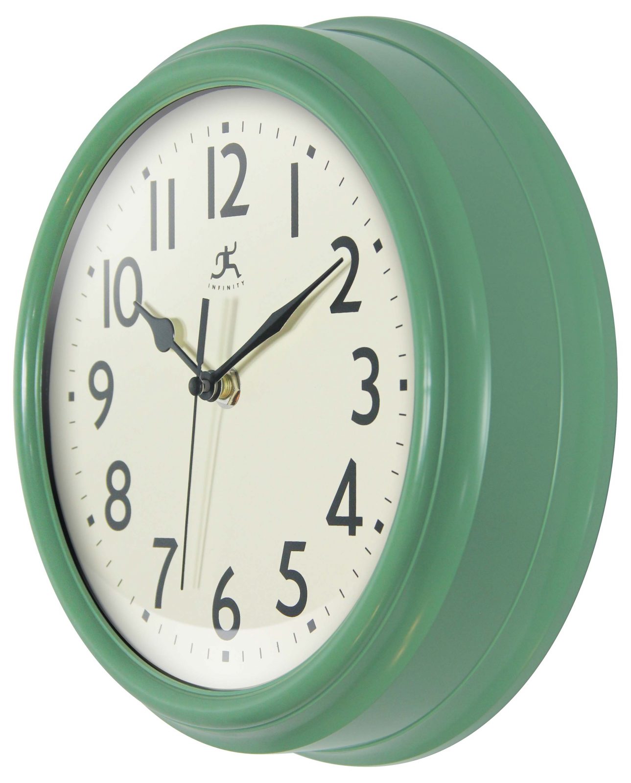9.5 inch Nostalgic Green; a Green Plastic Wall Clock | Clock by Room