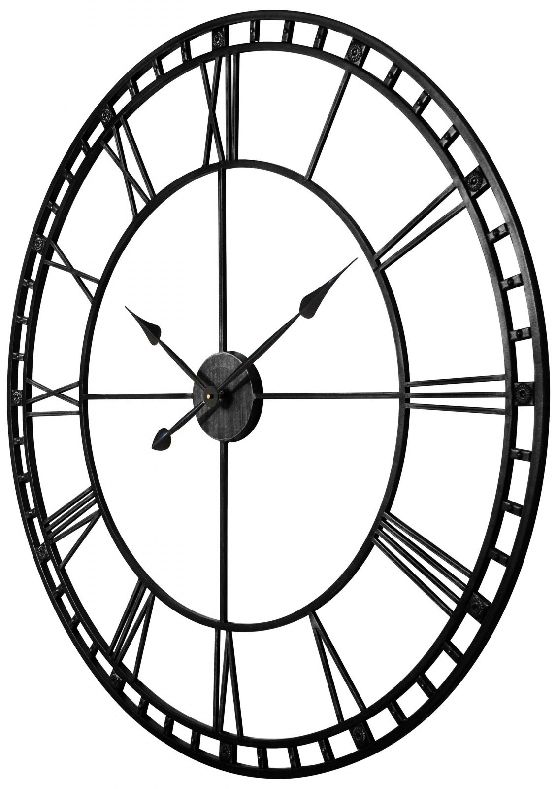 39 inch The Tower XXL; a Black Steel Wall Clock | Clock by Room