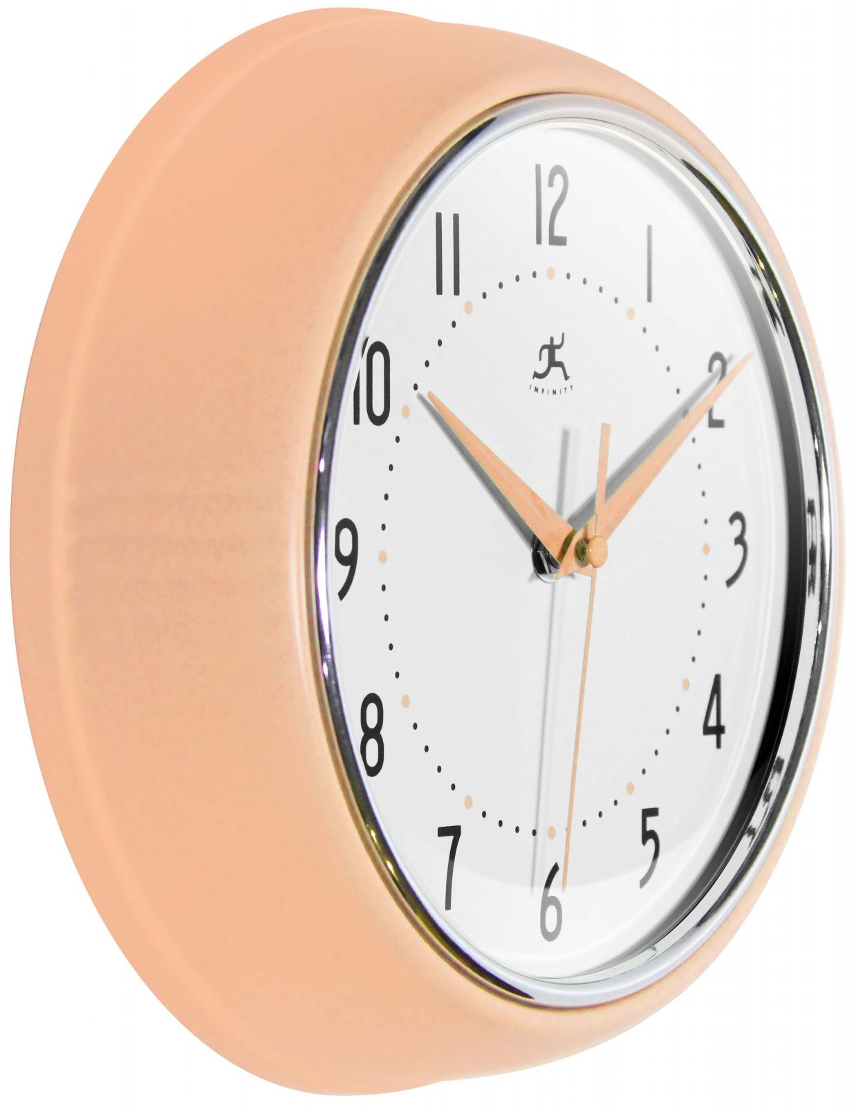 9.5 inch Retro Peach Fuzz; a Peach Aluminum Wall Clock | Clock by Room