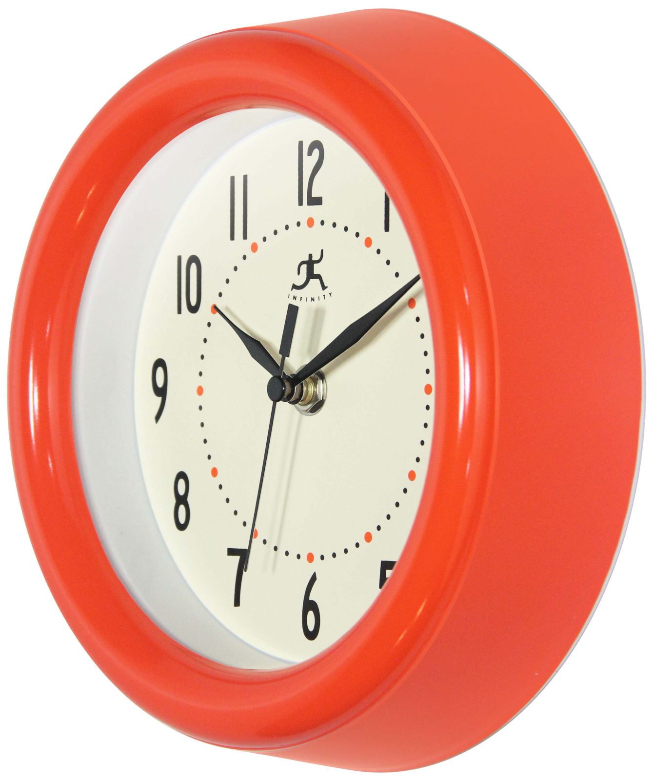 8 inch Spartan; an Orange Resin Wall Clock | Clock by Room