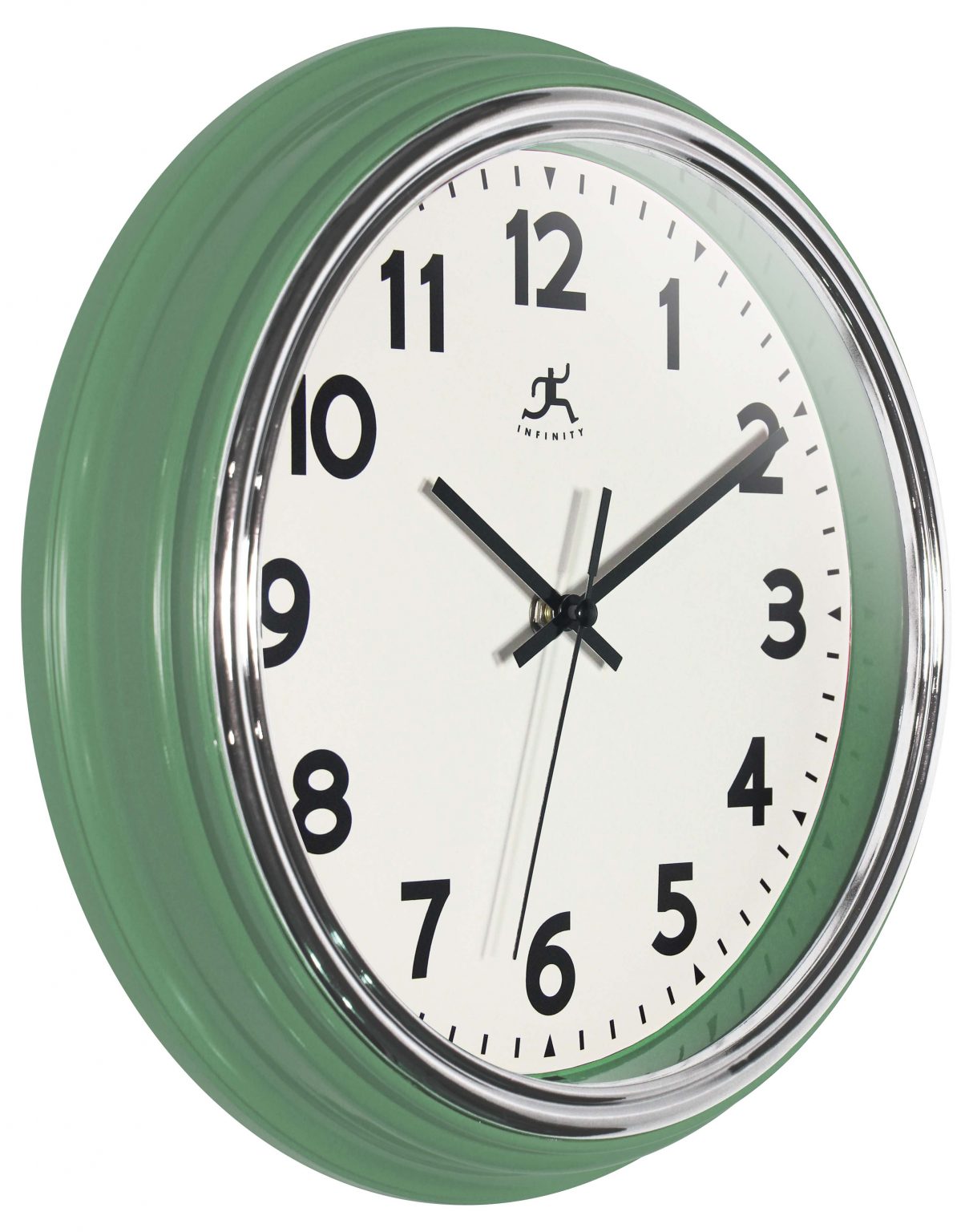 12 inch Gas Station Classic; a Green Resin Wall Clock | Clock by Room