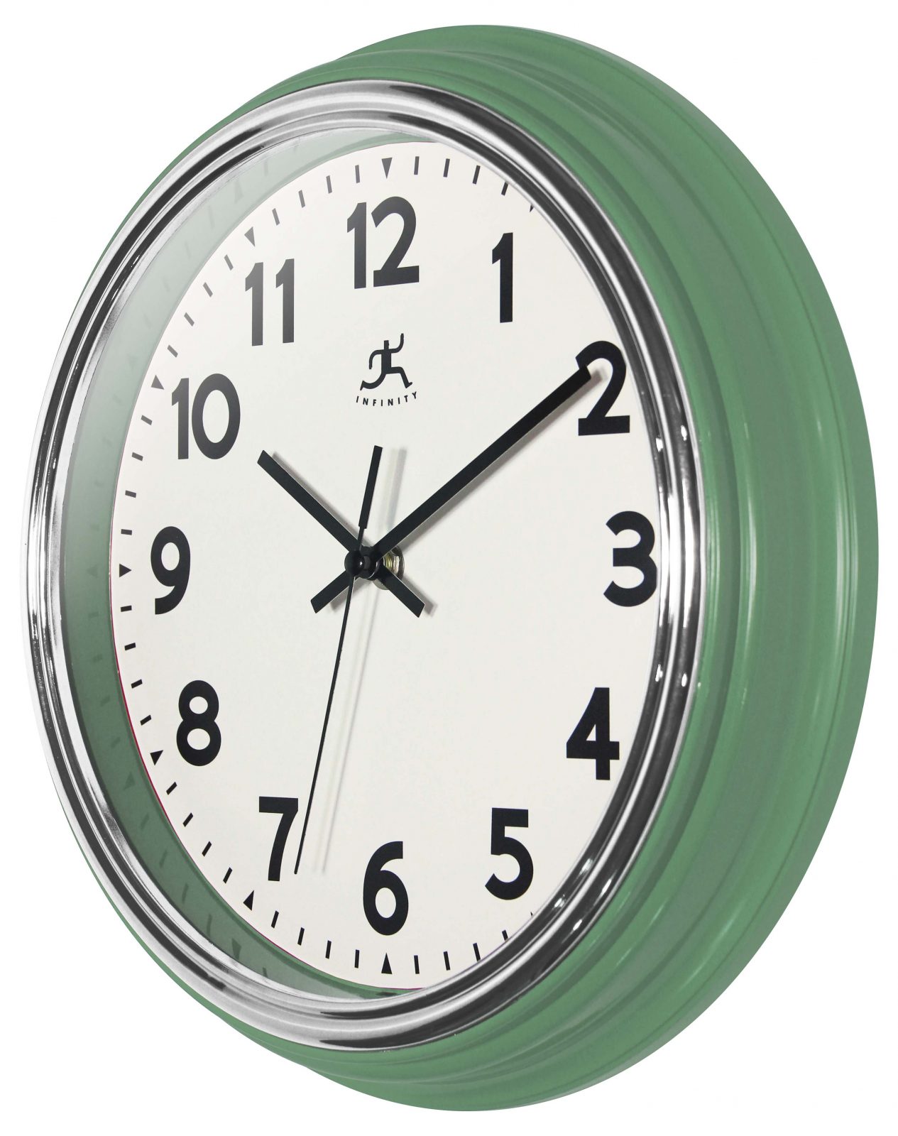 12 inch Gas Station Classic; a Green Resin Wall Clock | Clock by Room