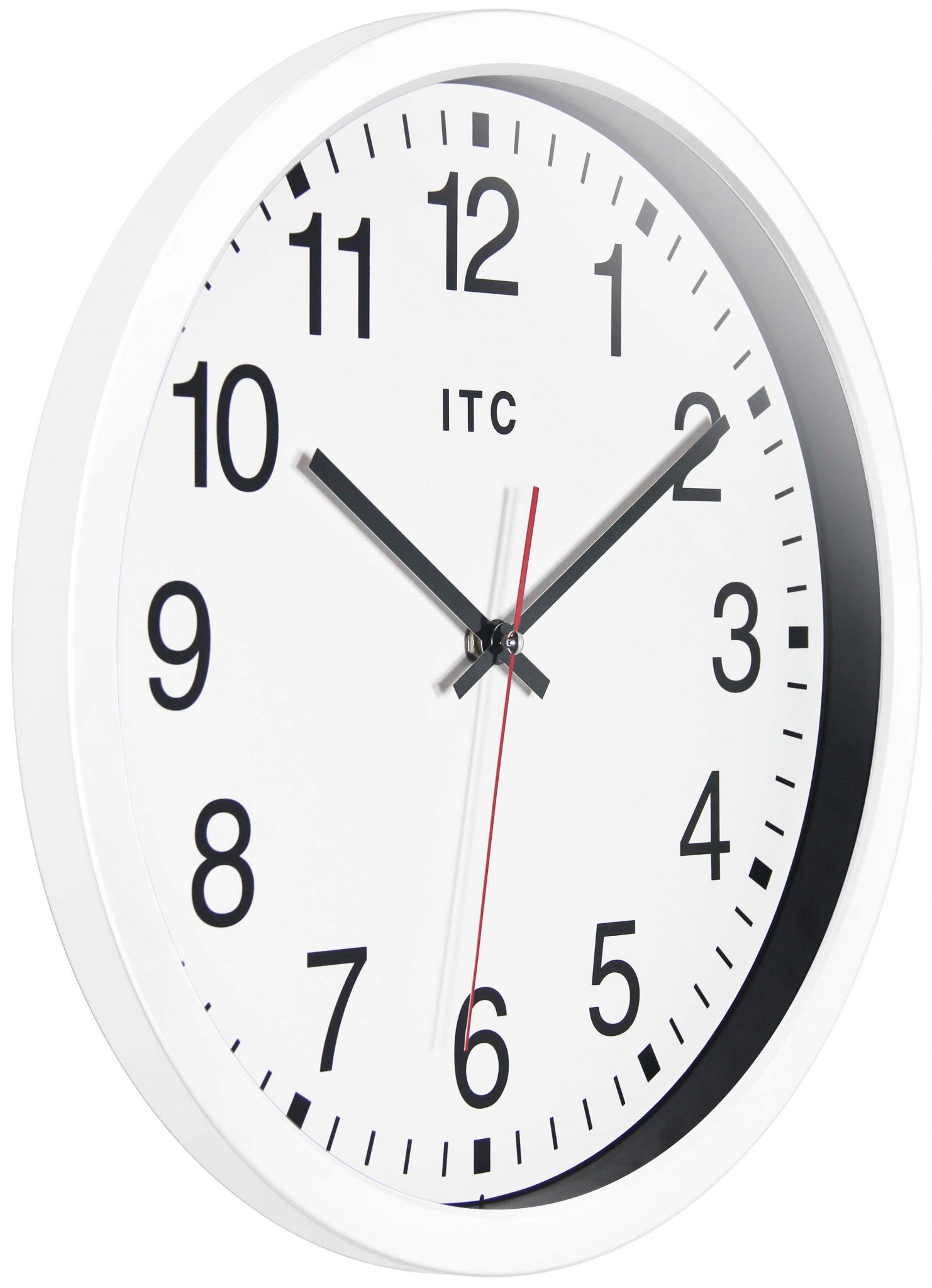 14 inch Obsidian; a White Resin Wall Clock | Clock by Room